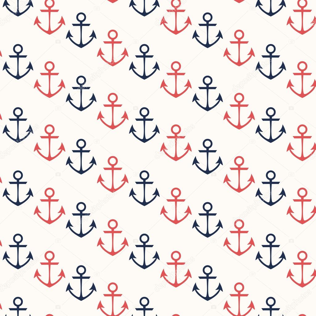 Seamless anchors pattern Stock Vector Image by ©mar_marina #51546687