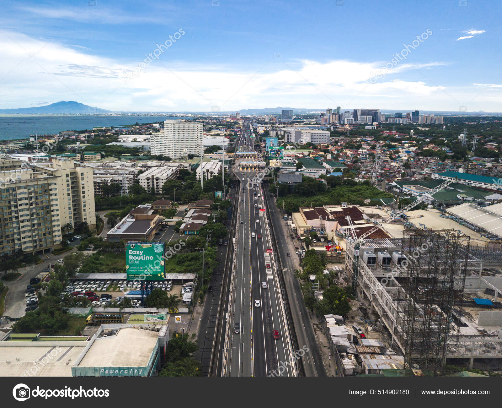 Sucat Paranaque Philippines Aerial Slex Metro Manila Skyway Alabang ...