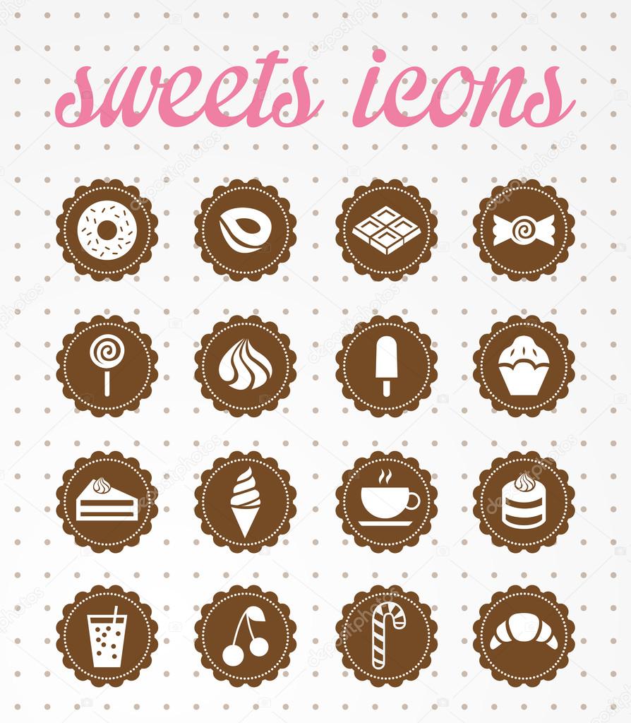 Sweets icons Stock Vector Image by ©mikundova.monika@seznam.cz #45033359