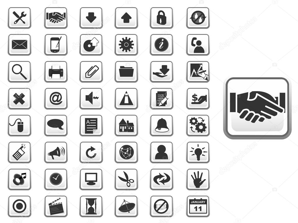 GUI icon set for web and app — Stock Photo © atulvermabhai #44502277