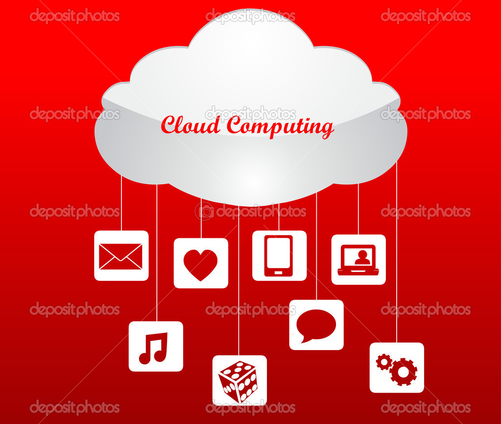 Cloud computing technology concept design illustration Stock Vector ...