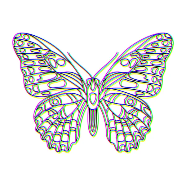 Pillangó rajz Stock vektorok, Pillangó rajz Jogdíjmentes illusztrációk ...