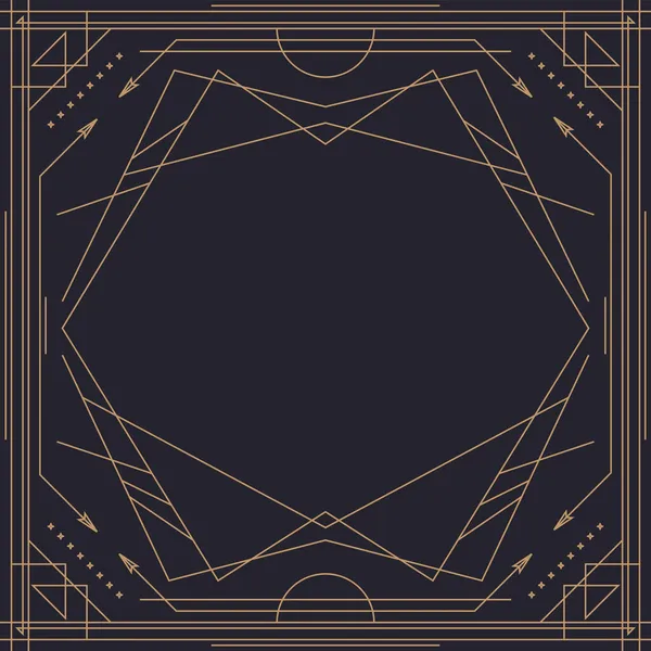 Thin line frame abstract geometric linear design Stock Vector by ...