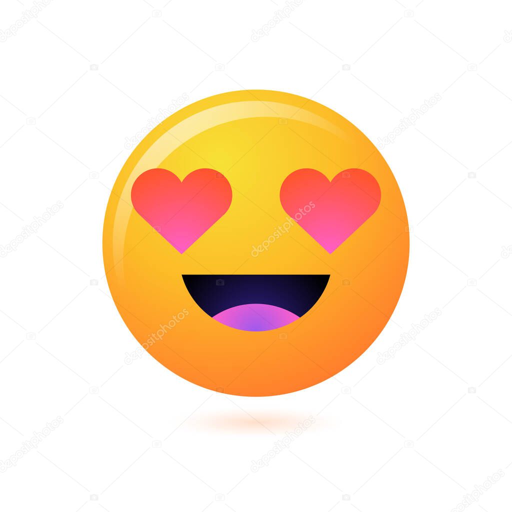 Emoji yüzü ve ifade gülüşü ©karnoff 530320934'e ait Stok Vektör