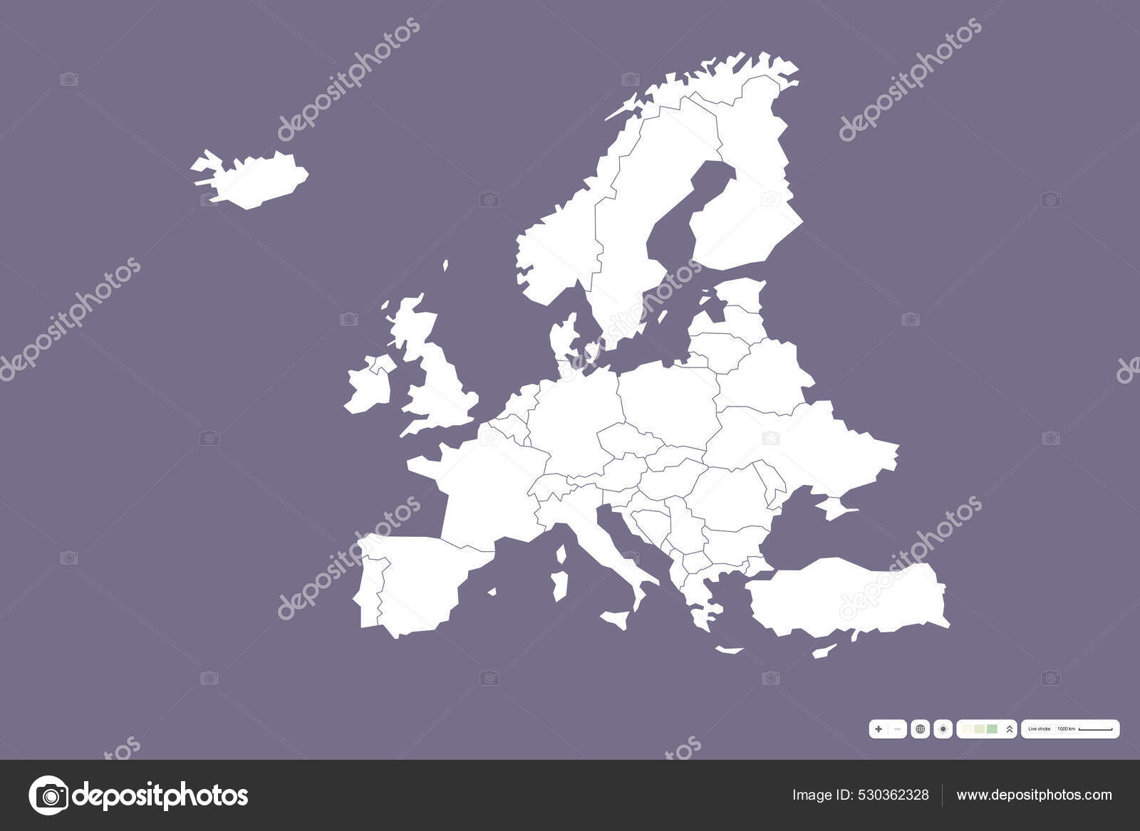 欧洲地图矢量图 图库矢量图©karnoff 530362328