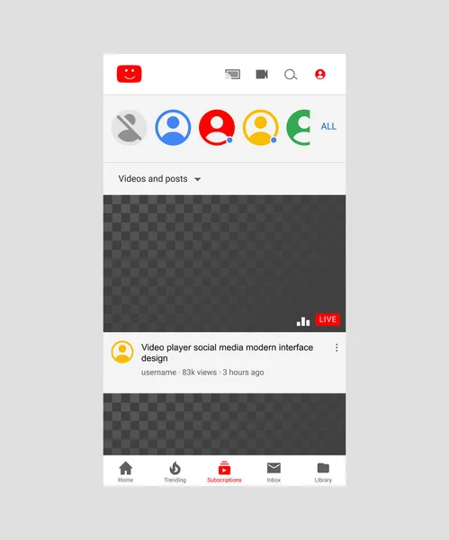 27,643,189 Youtube interface Vector Images | Depositphotos