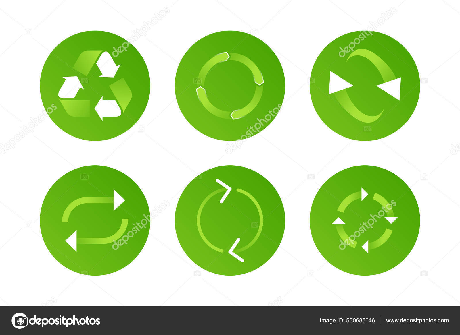 Recycle arrow symbol icon Stock Vector by ©karnoff 530685046