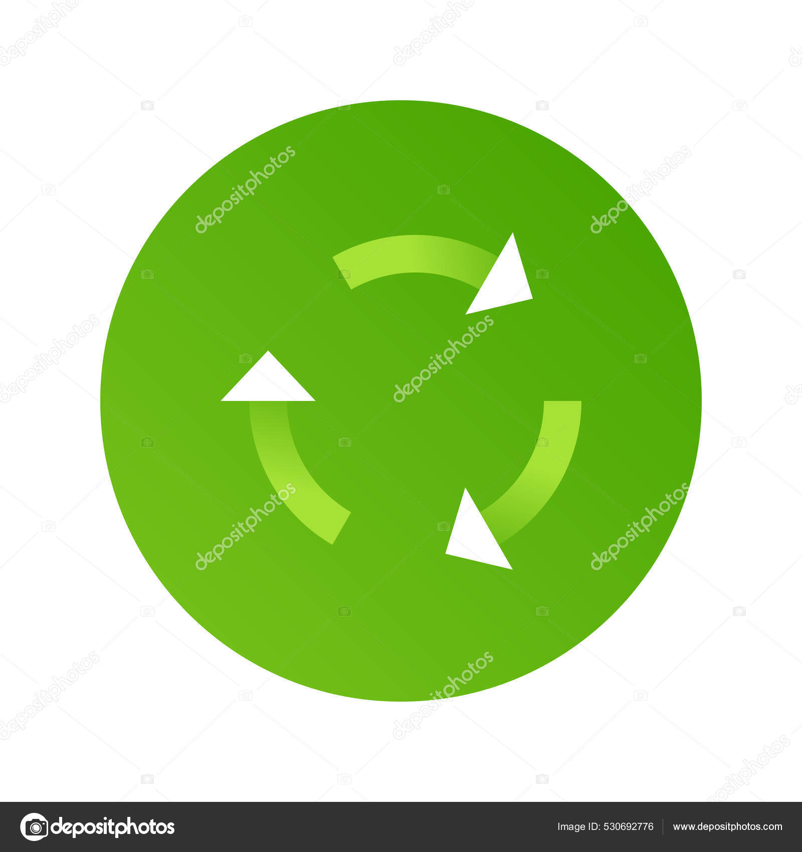Recycle arrow symbol icon Stock Vector by ©karnoff 530692776