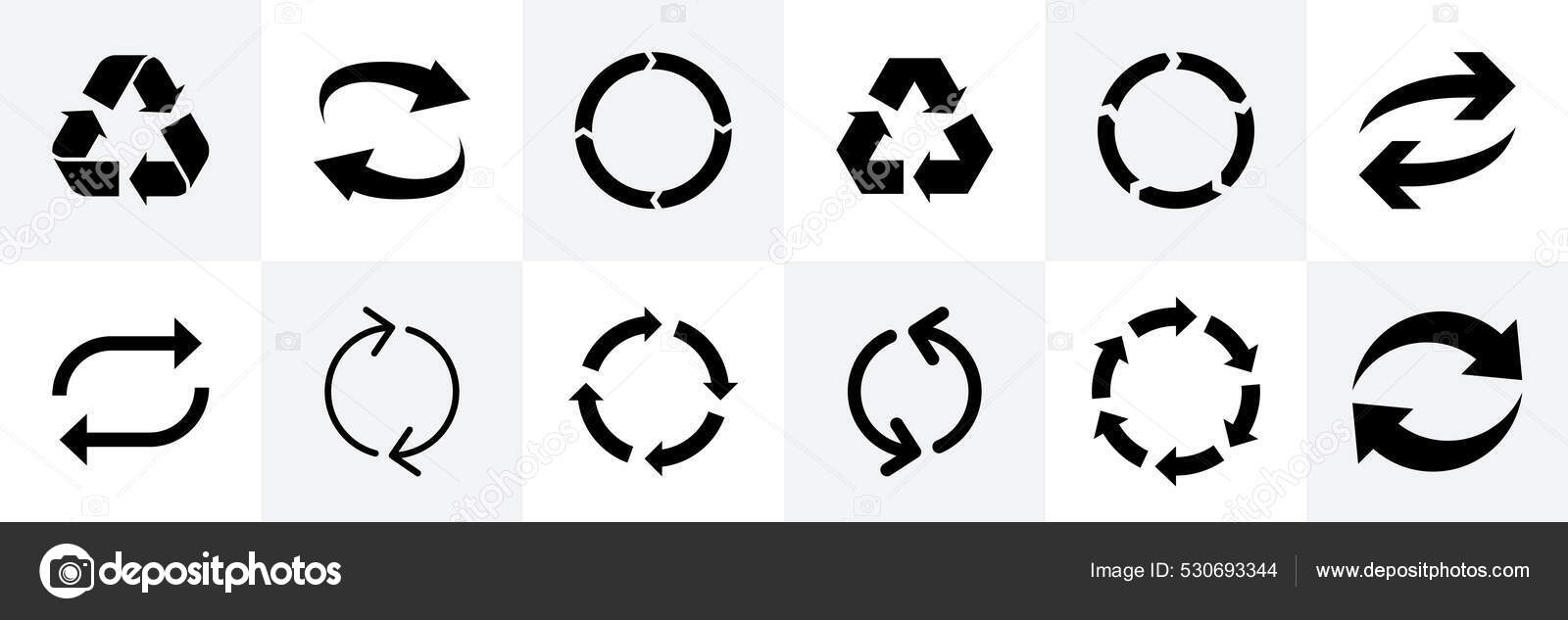 Recycle arrow symbol icon Stock Vector Image by ©karnoff #530693344