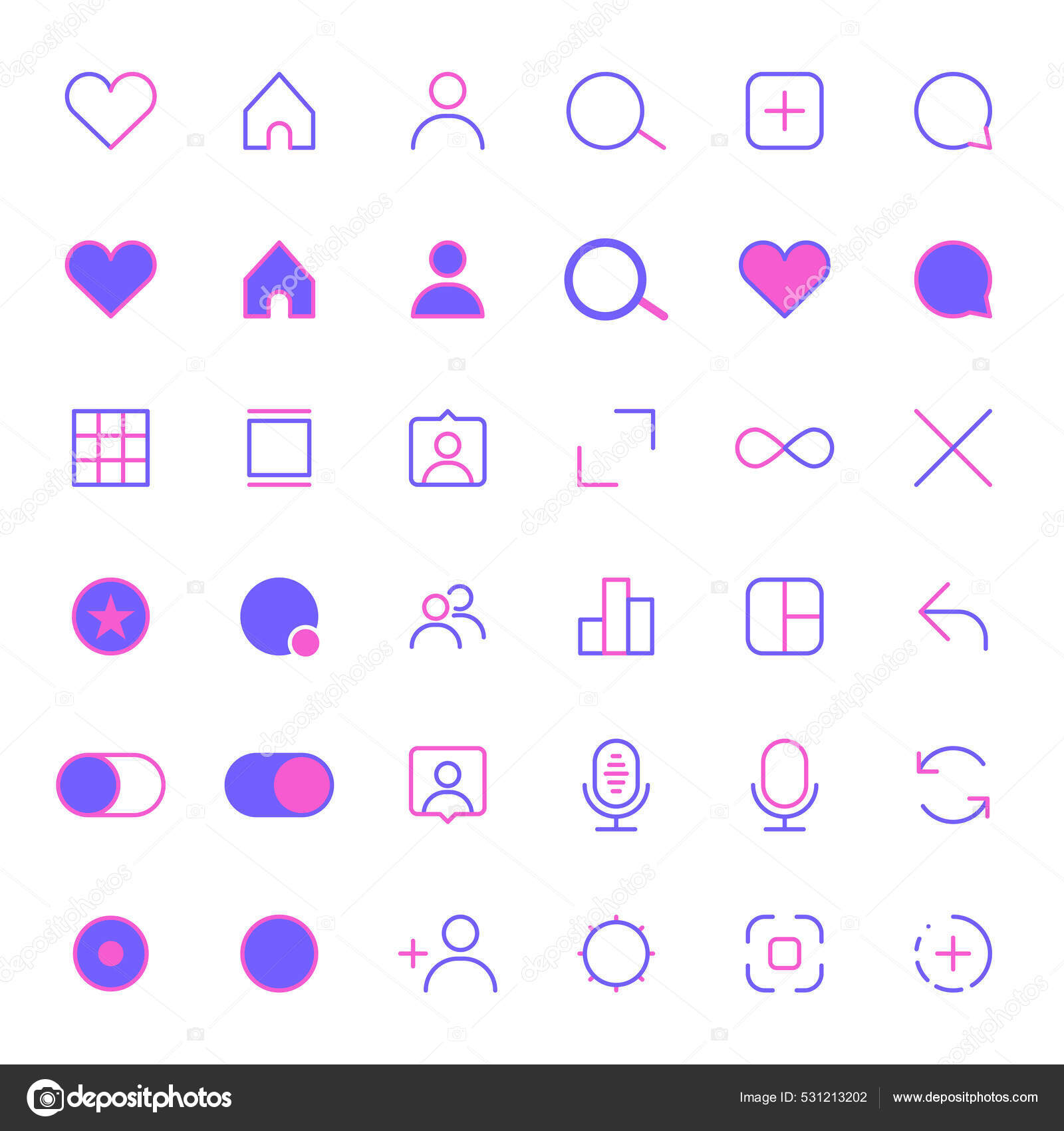 Internet social media icons Stock Vector by ©karnoff 531213202