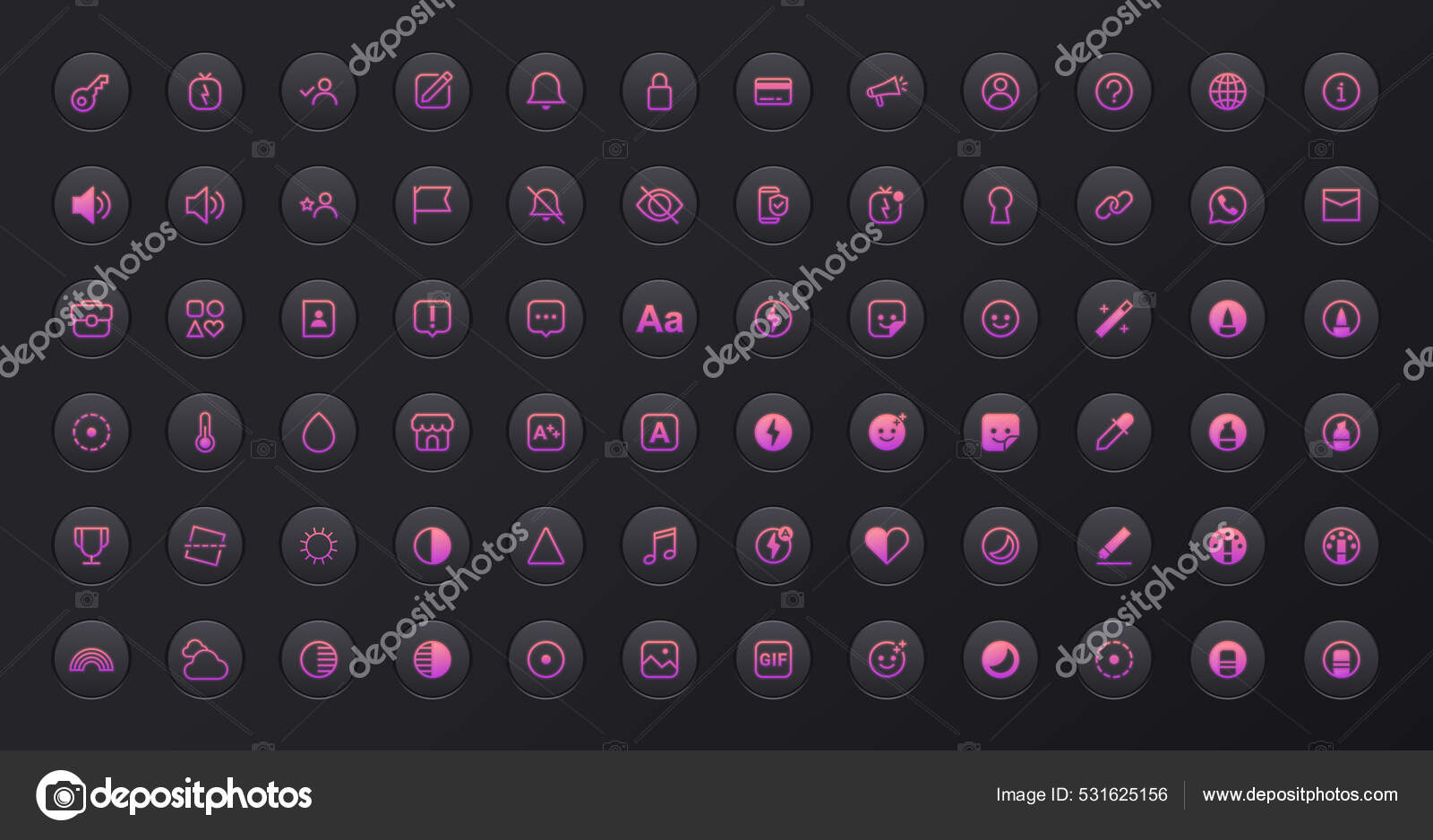 Internet social media icons Stock Vector by ©karnoff 531625156