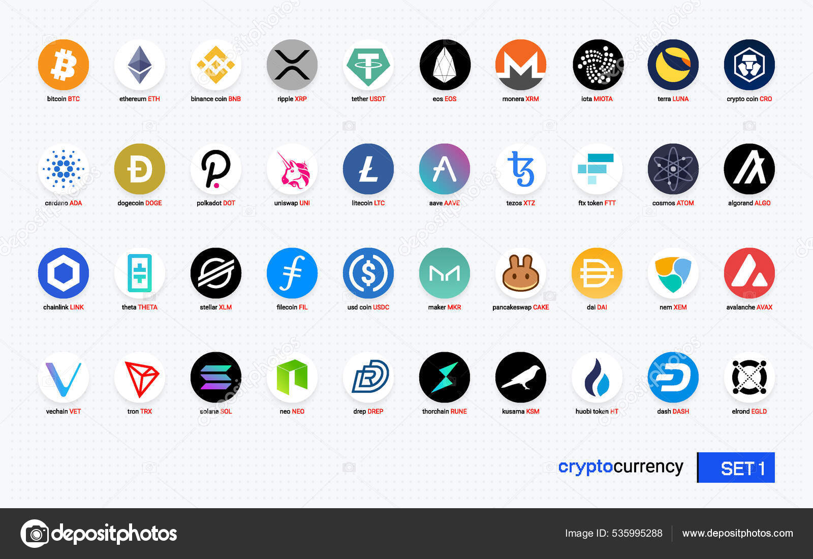 Crypto currency coins digital payment system blockchain concept. Stock ...
