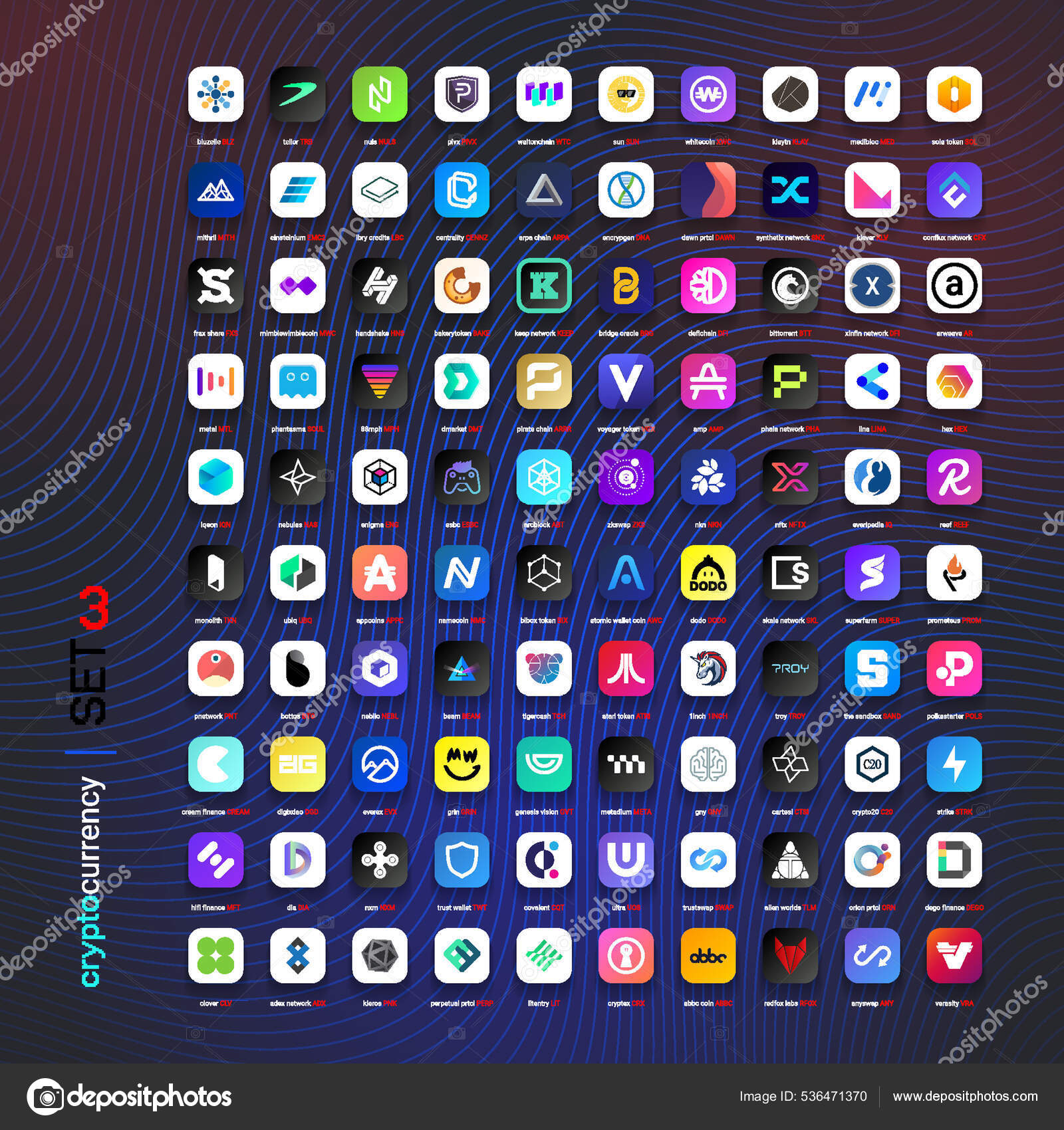 Crypto Currency Coins Digital Payment System Blockchain Concept ...