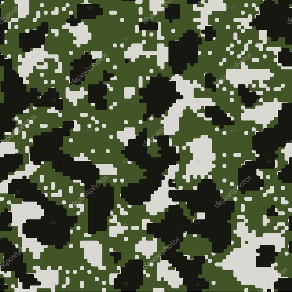 Dark Green Digital Camo