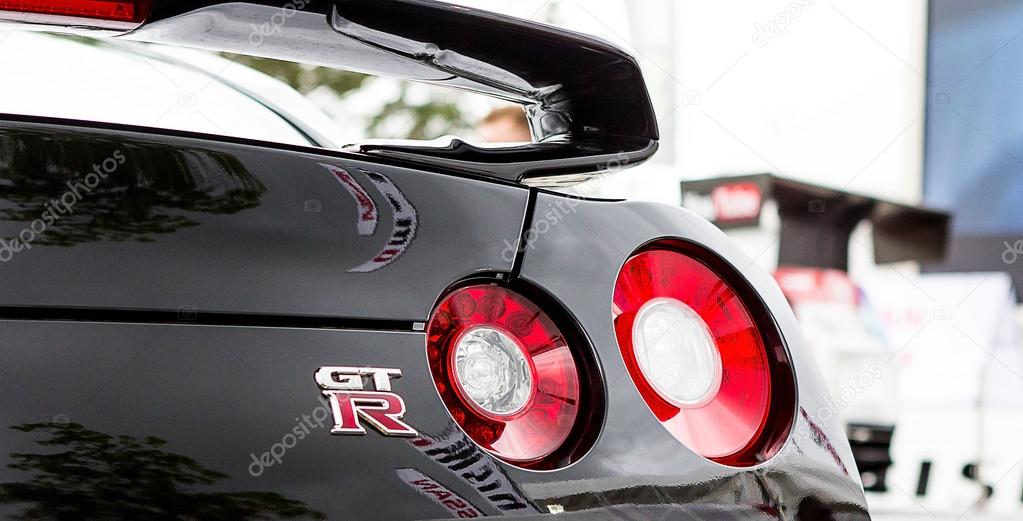 Tail lights on Nissan GT-R — Stock Editorial Photo © LaurentiuZ #46229445