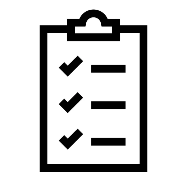 Style Checklist Drawing Simple Icon White Background Stock Vector by ...