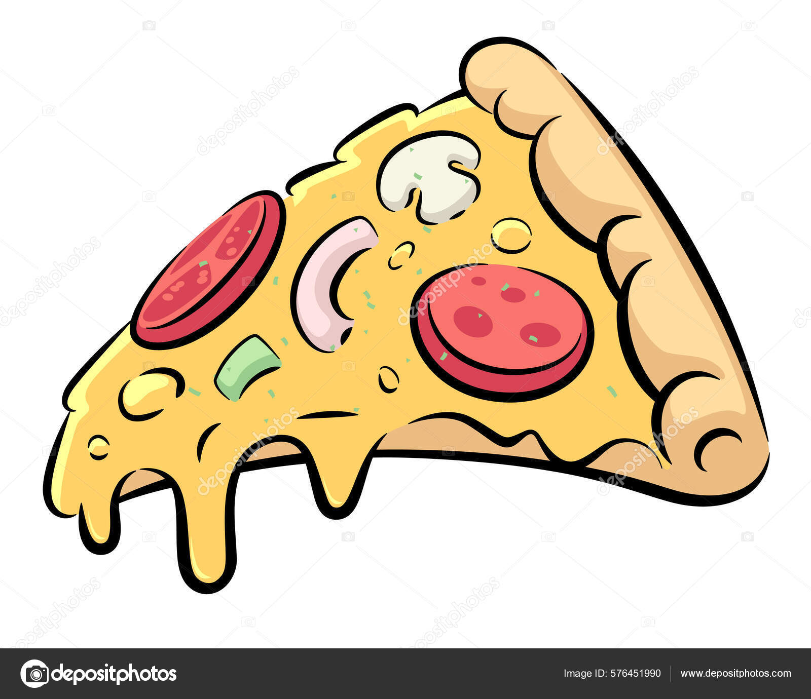 Cartoon Pizza Slice Tumblr