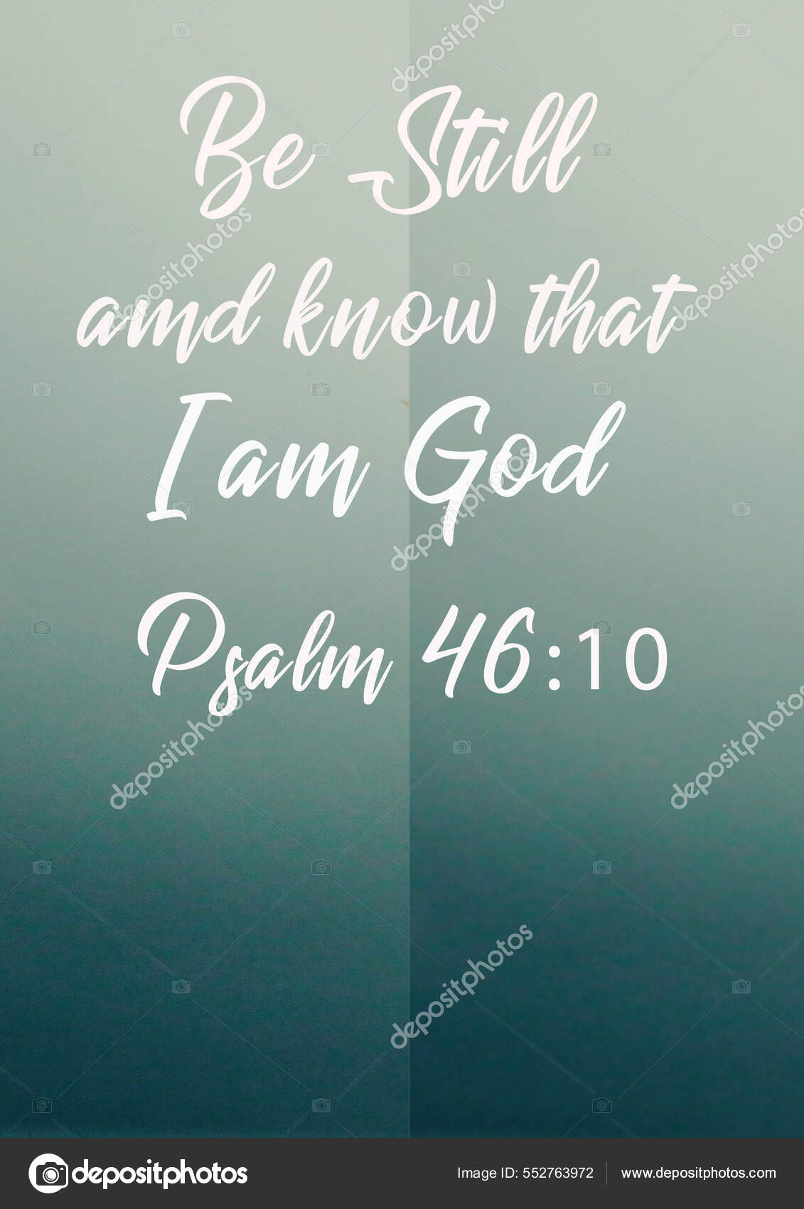 English Bible Verses Still Know God Psalm — Stock Photo © arundavid895 ...