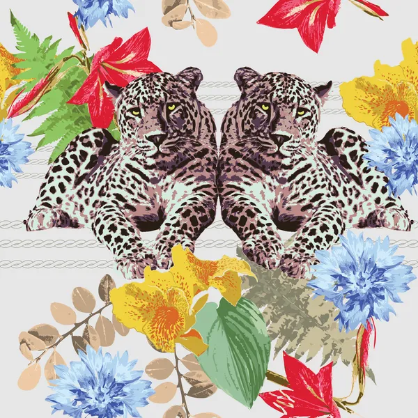 3,553 Leopard and flower Vector Images, Leopard and flower ...