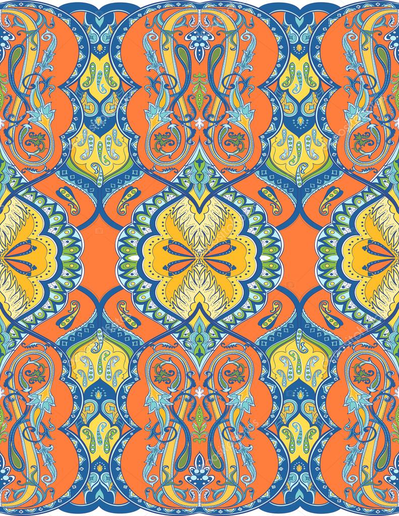 Eastern paisley pattern Stock Vector by ©aigann 45419221