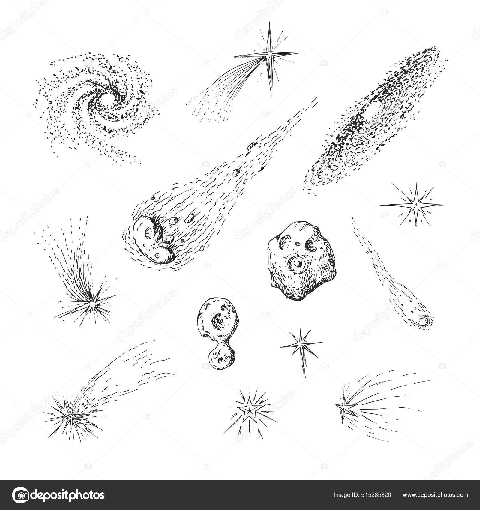 Asteroids Drawing