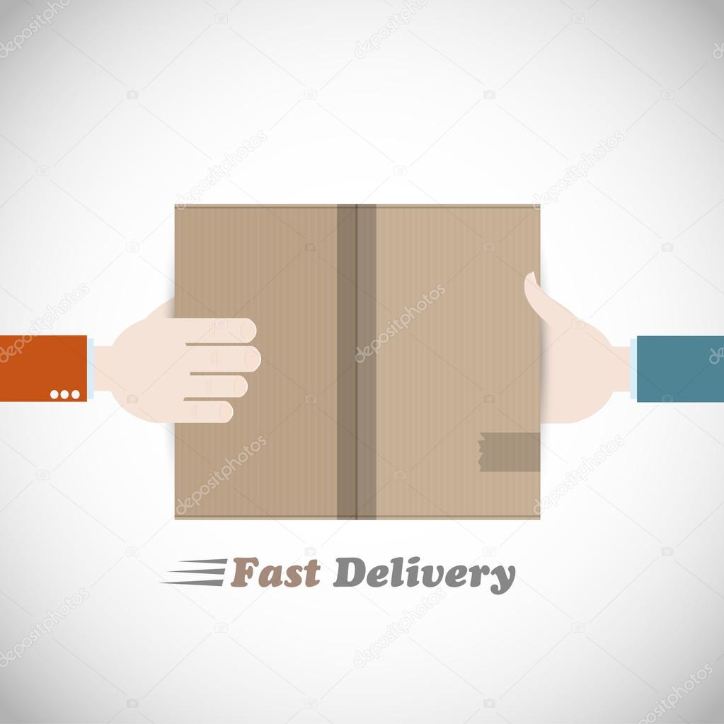 Fast delivery courier Stock Vector Image by ©kup #49605487
