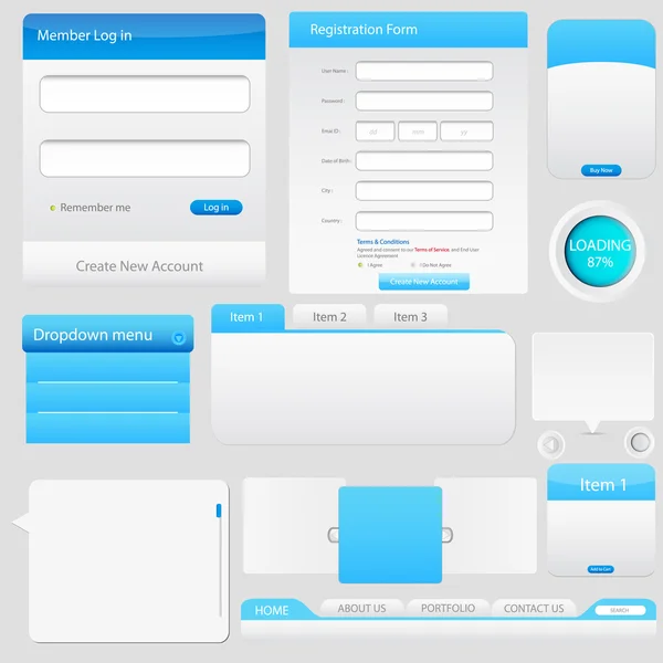 Web design elements set Stock Vector Image by ©saranai #35835687