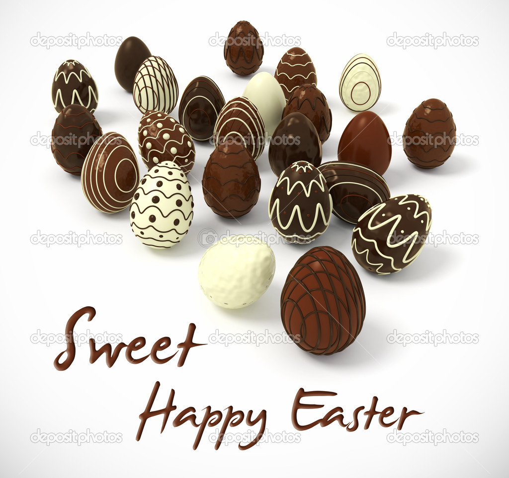 Happy Easter Chocolate Eggs