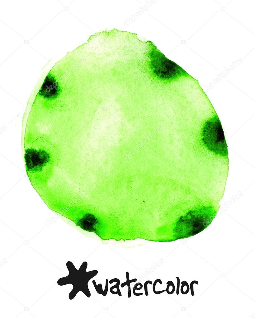 Watercolor splash - green Stock Illustration by ©ONiONAstudio #45701489