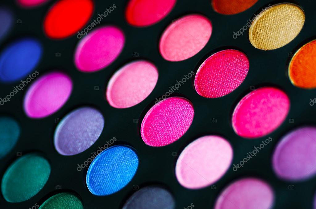 Colorful eye shadows palette Stock Photo by ©Oksana-sunrise 46241991