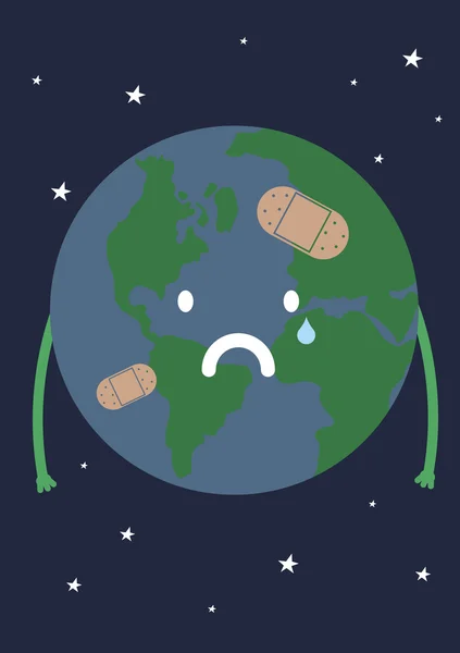 100,000 Sad planet earth Vector Images | Depositphotos