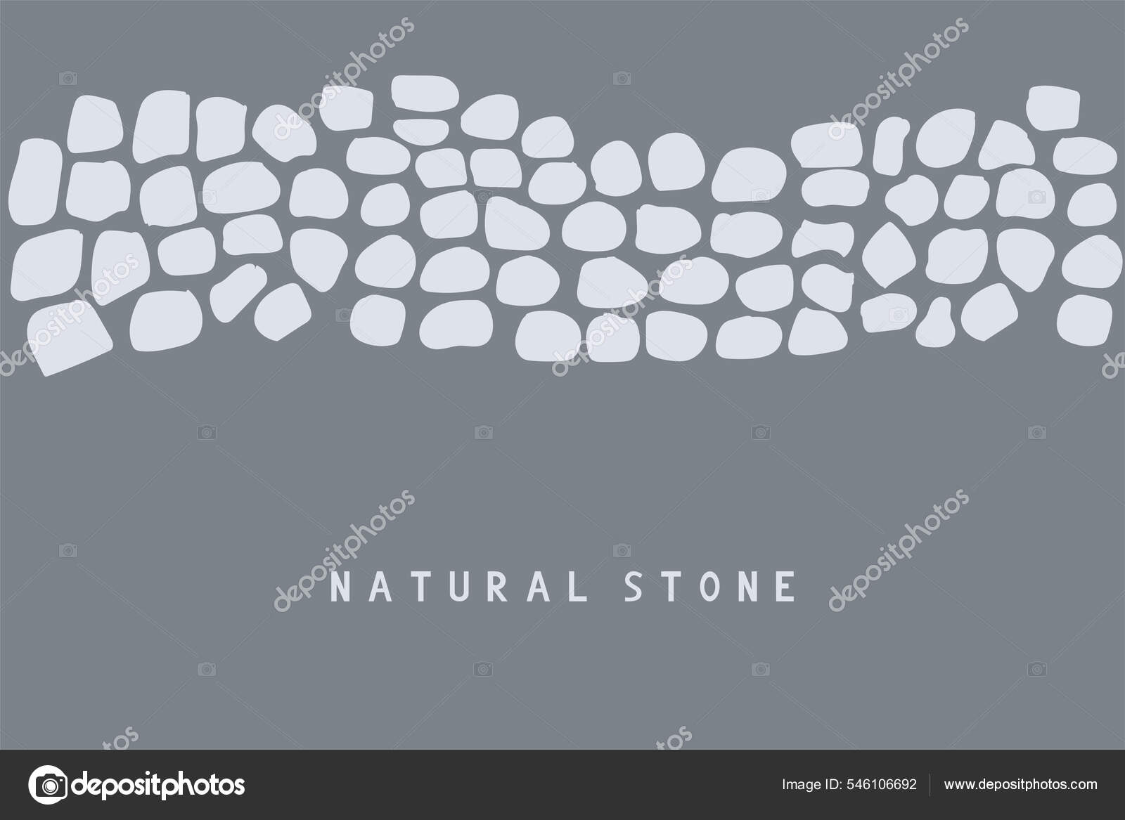 Natural Stone Path Garden Design Vector Stock Vector by ©Maria_ 546106692