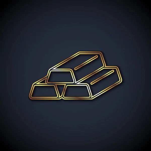 100,000 Gold bars line icon Vector Images | Depositphotos