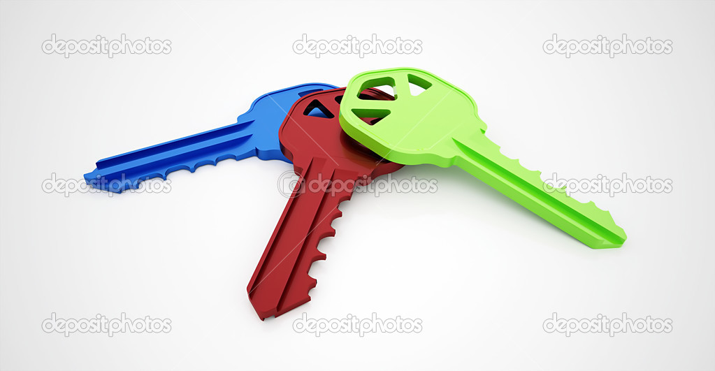 Coloured keys Stock Photo by ©pupes 45969935