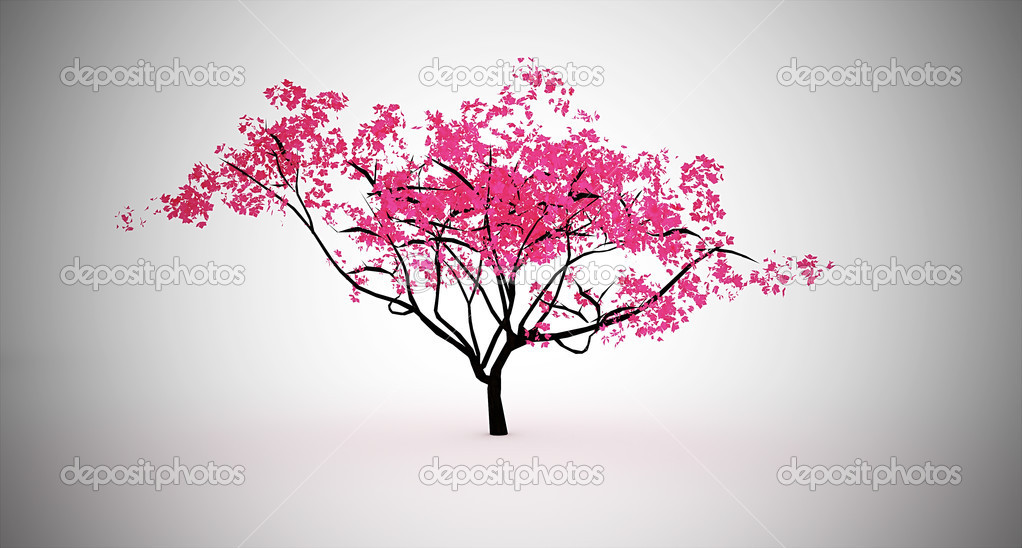 Pink tree Stock Photo by ©pupes 45978369