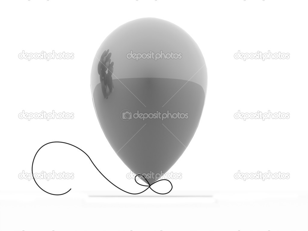 One black balloon Stock Photo by ©pupes 46082535