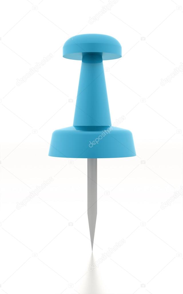 Blue Push Pin Clipart