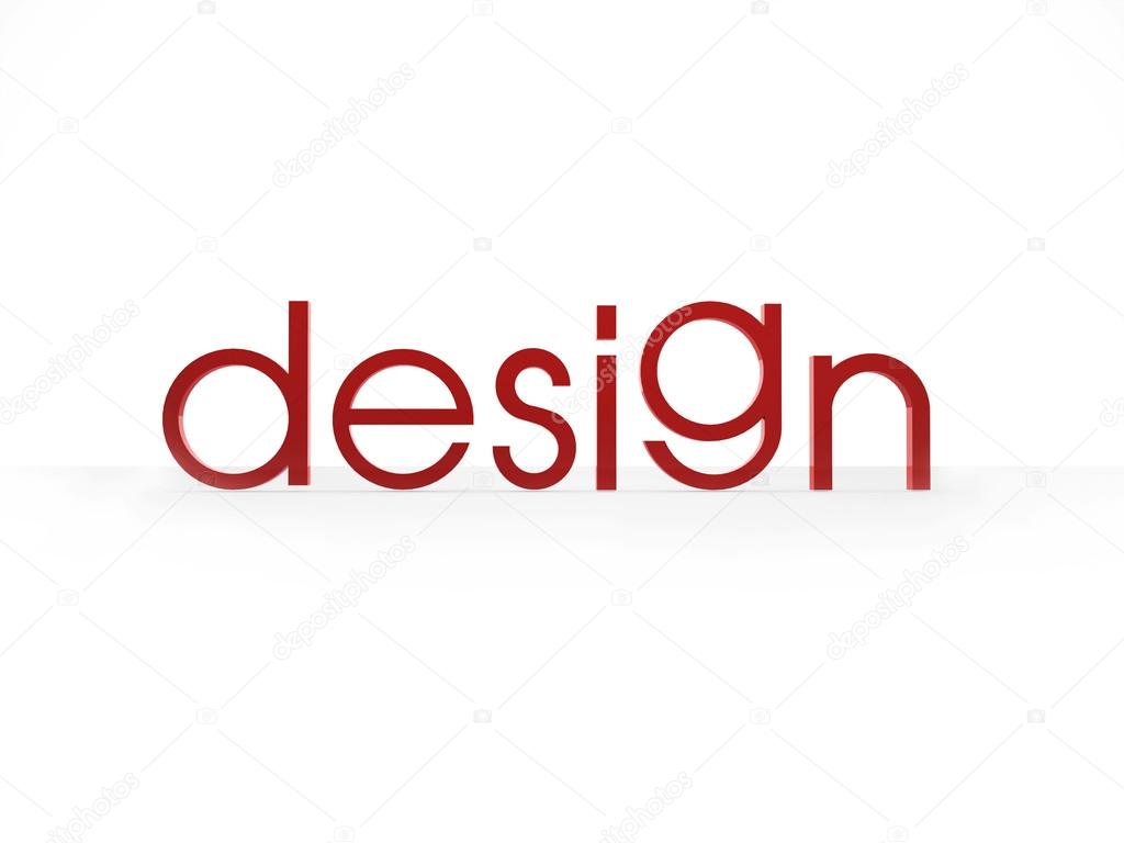 Design word isolated on white — Stock Photo © pupes #46326475