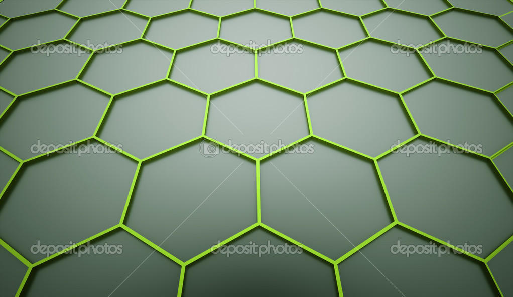 Green hexagonal mesh background — Stock Photo © pupes #46597389