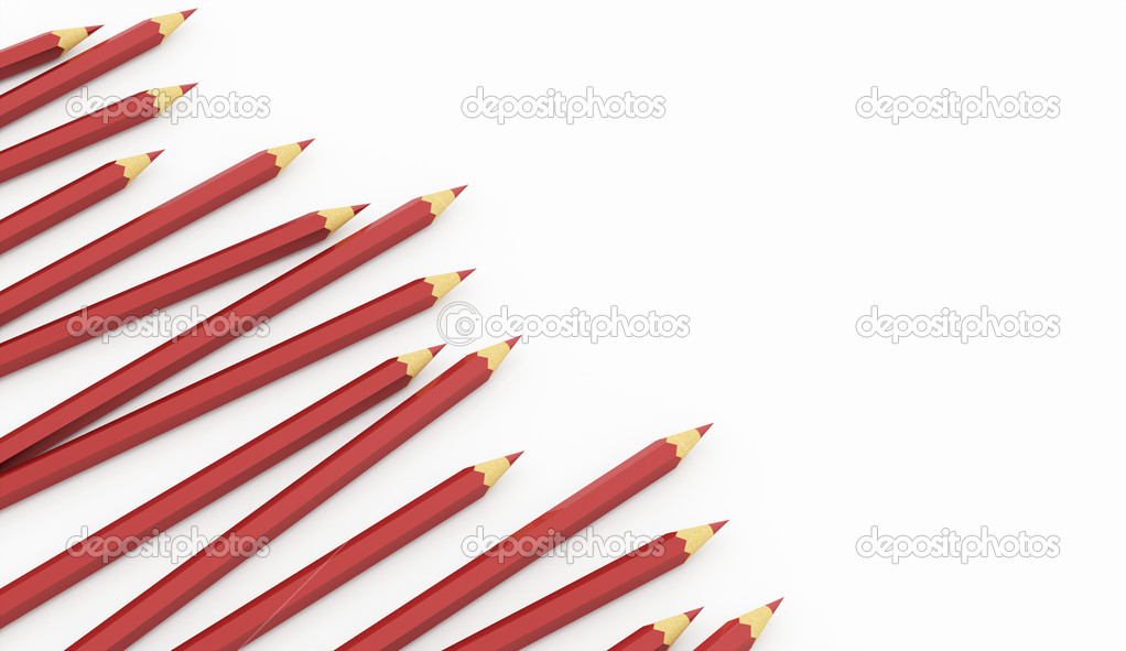 Red pencils concept rendered — Stock Photo © pupes #46623797
