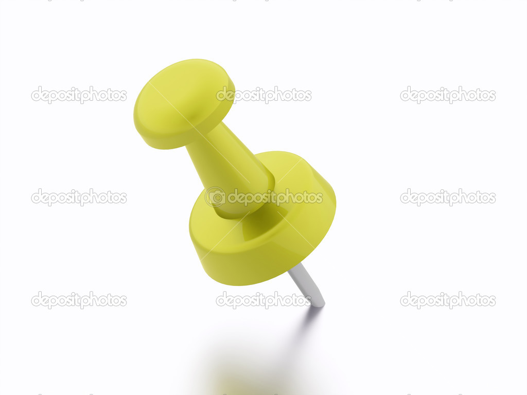 Yellow Push Pin