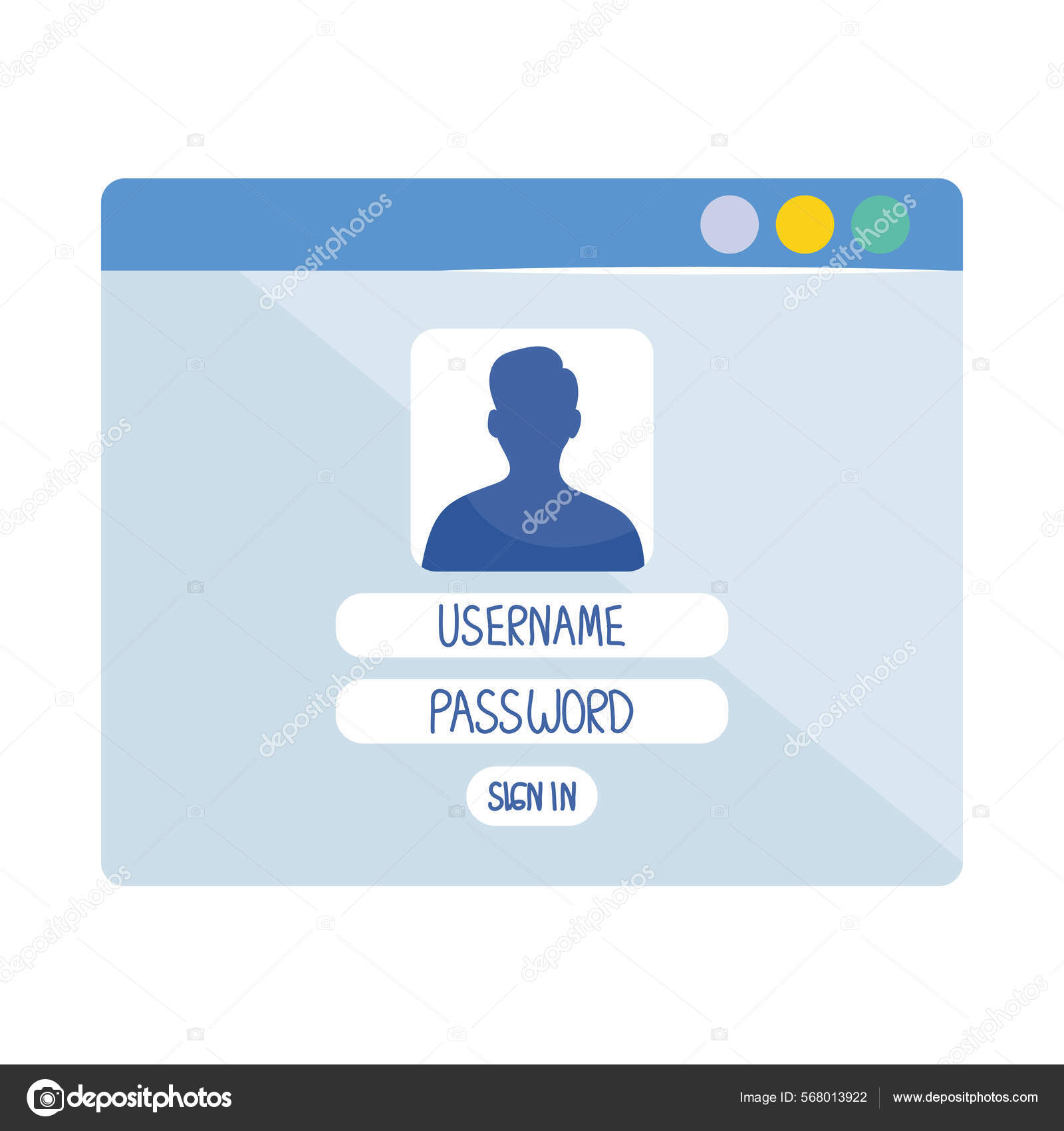 Window with password Stock Vector Image by ©vec.stock #568013922