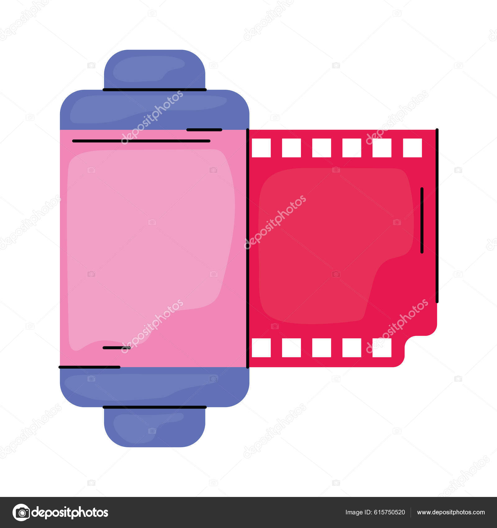 Retro Camera Roll White Background Stock Vector Image by ©vec.stock ...