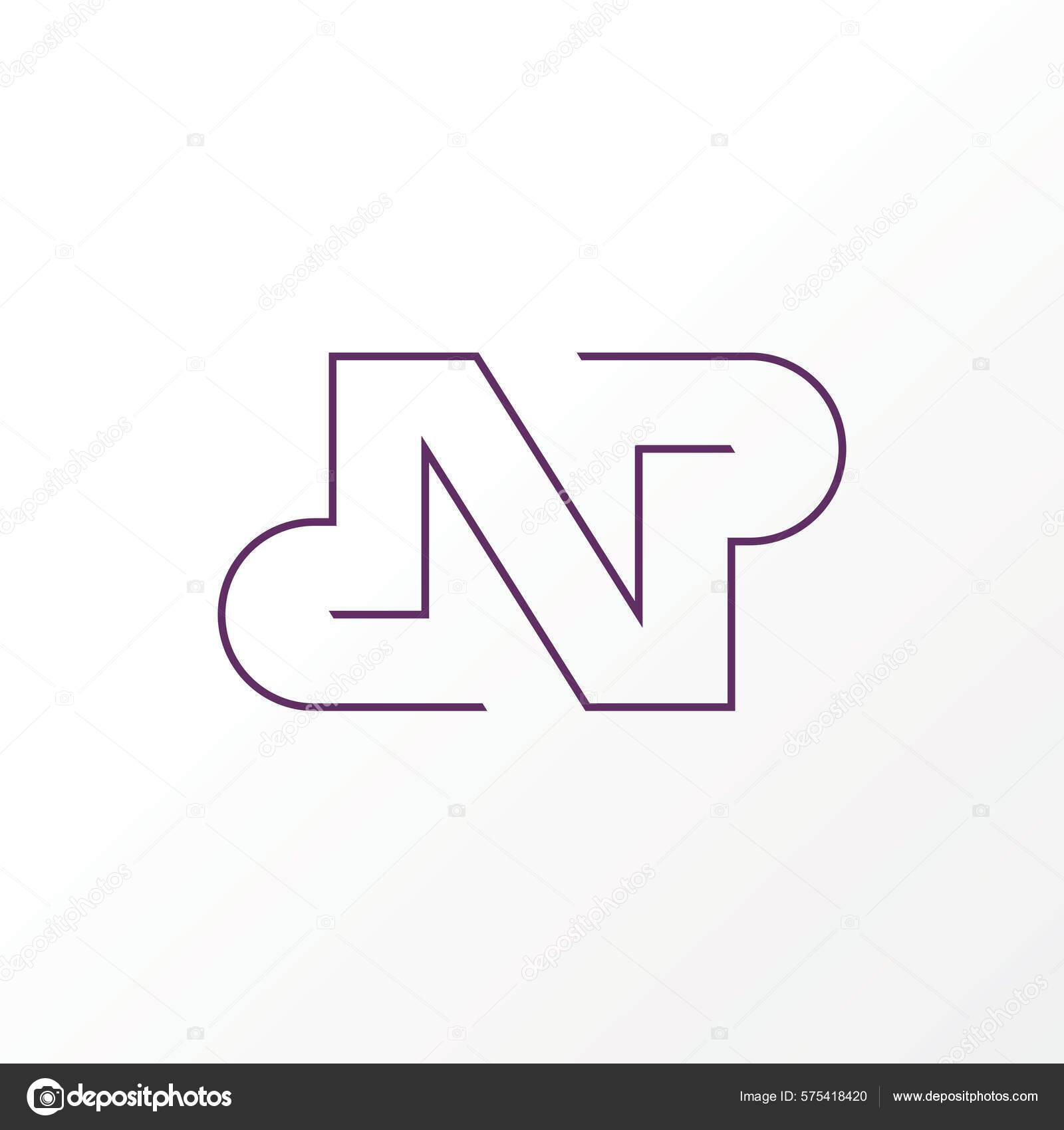 Simple letter or word DNP line thin font like pattern precision flip ...