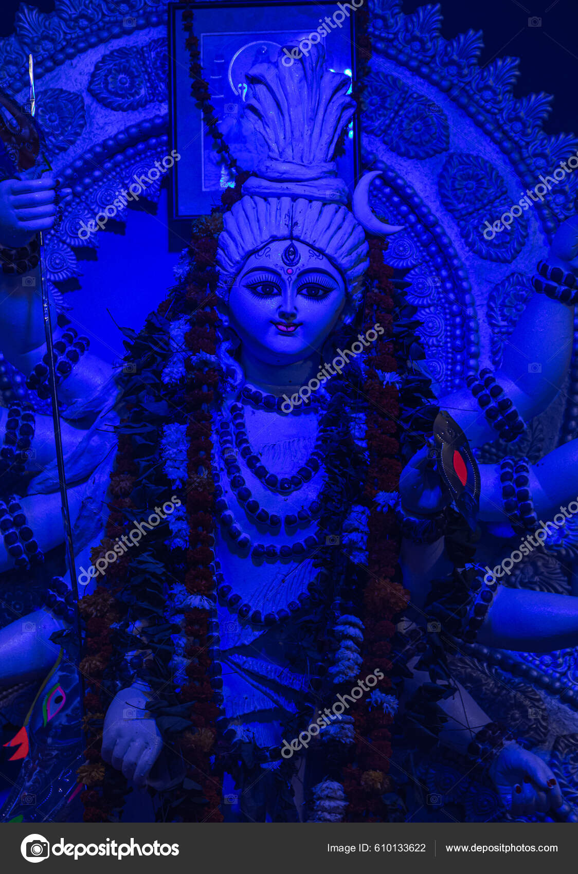 Idol Goddess Durga Pandal Durga Puja Most Important Worldwide Hindu ...
