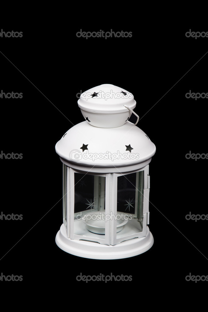 linterna blanca sobre fondo negro 2024