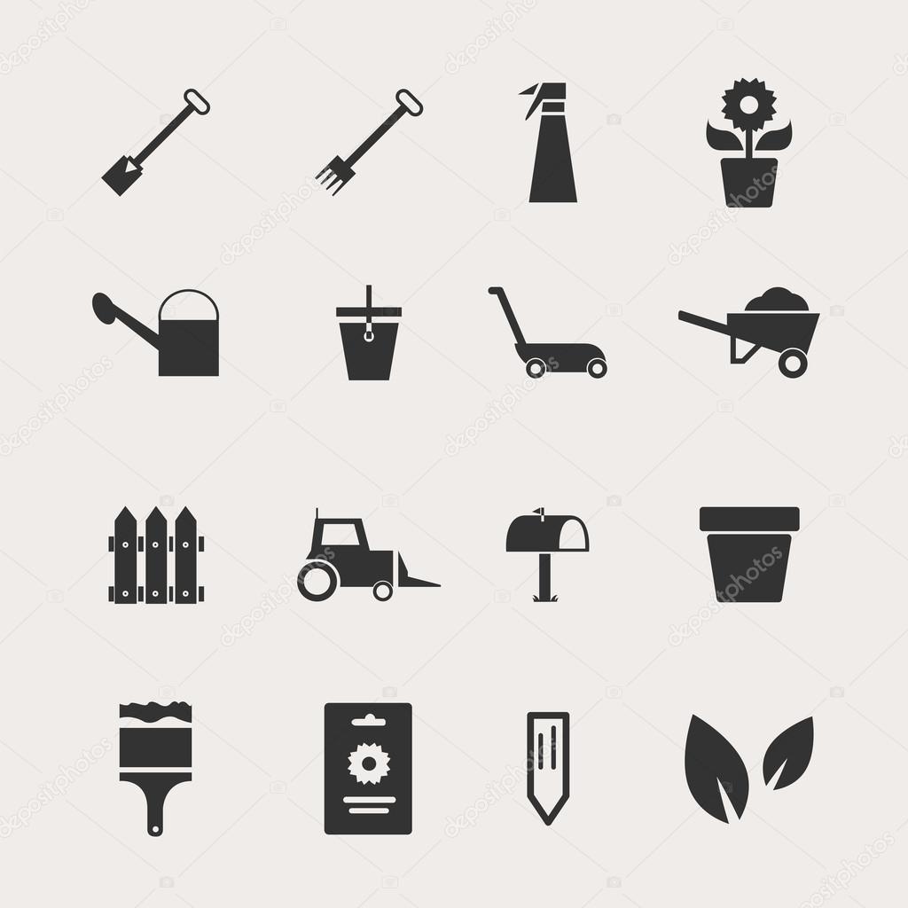 Garden Icon Set Stock Vector Image by ©sleepingbird #45414729