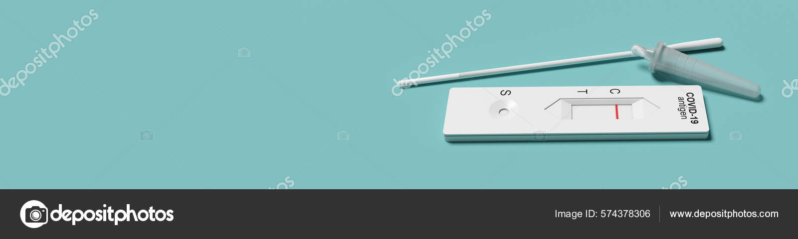 Covid Hızlı Antijen Burun Testi Evde Corona Test Istasyonunda Kendini ...