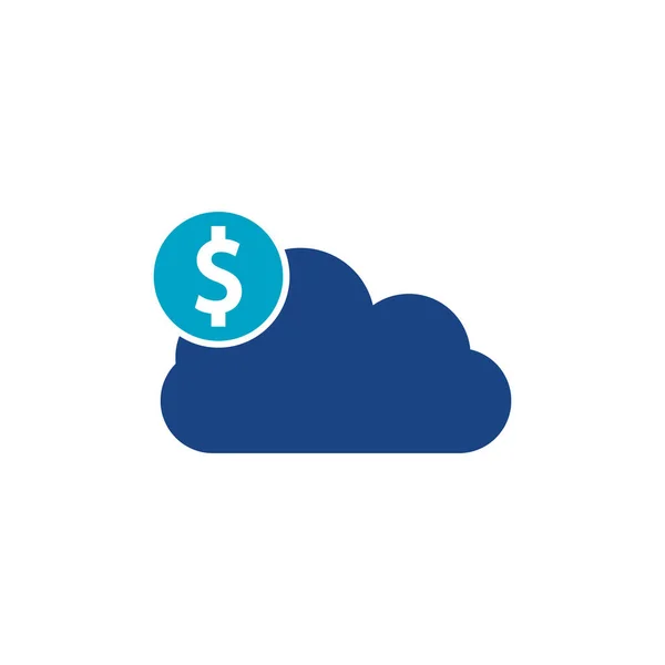 Cloud Money Logo Vector Cloud Pay Logo Template Stock Illustration by ...