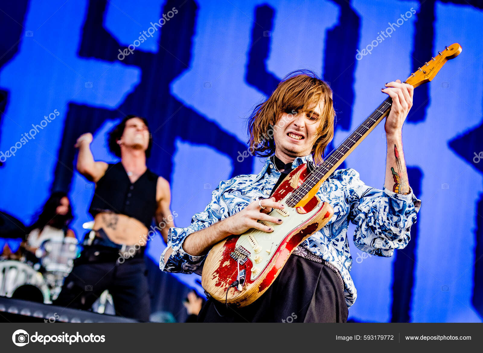 Maneskin Performing Concert Pinkpop June 2022 — Photo éditoriale par ...